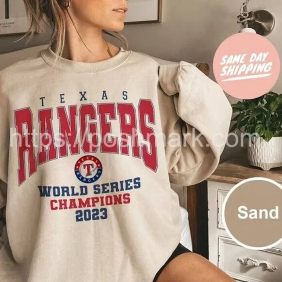 Shirts | Retro Texas Rangers World Series Champions 223 Crewneck ...